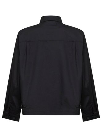Carhartt Work in Progress Mens Bomber Jacket Postal Black Cotton