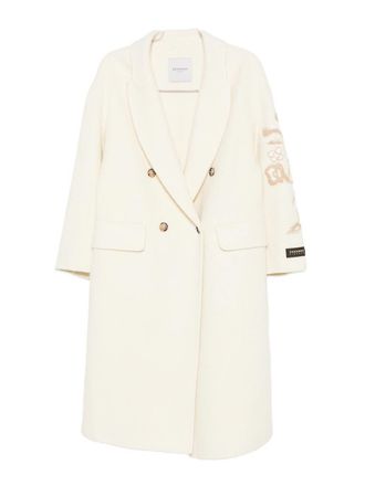 Ermanno Scervino Manteau Au Genou - Blanc