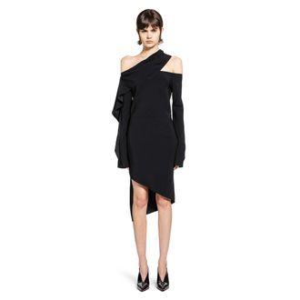 Nensi Dojaka Asymmetric Long Sleeve Mini Dress
