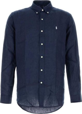 Polo Ralph Lauren Homme, Chemises, Bleu, Taille: S Chemise en Lin Coupe Personnalis&eacute;e