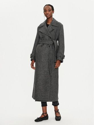 Pinko Wollmantel Calice 104041 A23R I75 Grau Regular Fit