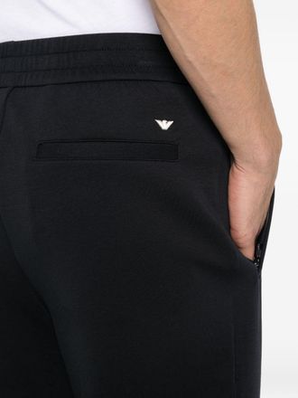 Emporio Armani Logo Cotton Joggers - Black