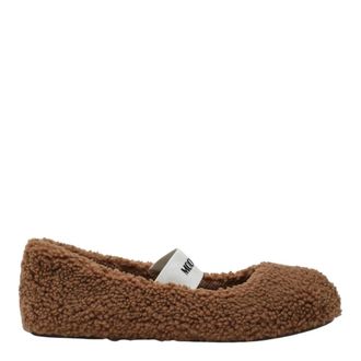 Moon Boot Shearling Ballerina - - Shoes - Damen - Braun - 41 EU
