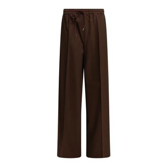 Max Mara L&auml;ssige Wollhose - - Trousers - Damen - Rot - M