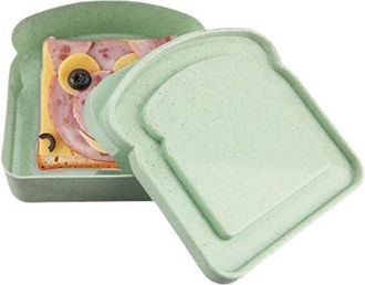 Generic Bo&icirc;te &agrave; sandwich en forme de paines grill&eacute; - Conteneur de repas pratique et r&eacute;utilisable | Bo&icirc;te de rangement s&ucirc;re pour enfant et adultes | Parfaite p