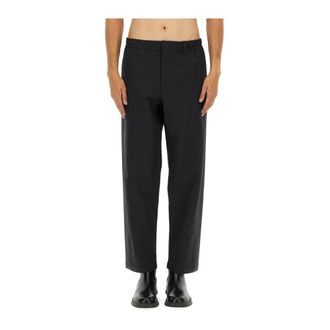 Herno Homme, Pantalons, Noir, Taille: XL Pantalon Droit &agrave; Taille &Eacute;lastique