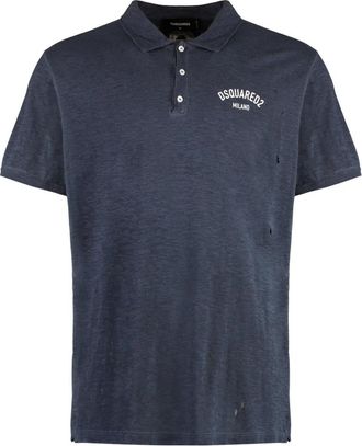 Dsquared2 Milano Tennis Fit Poloshirt - - Tops - Herren - Blau - L