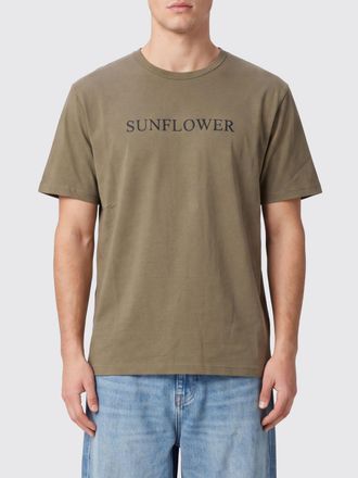 Sunflower T-Shirt aus Baumwolle mit Rundhals und Kontrastlogo