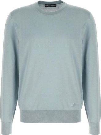Dolce & Gabbana Homme, Pulls, Bleu, Taille: L Maille ras du cou