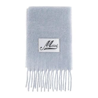 Marni Schal mit Fransen - - Accessories - Damen - Blau - ONE SIZE