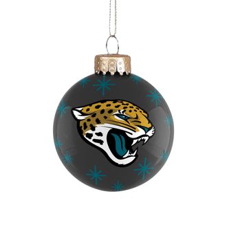 Foco NFL Jacksonville Jaguars Baumschmuck Glass Ball Glas Kugel Anh&auml;nger Ornament Weihnachtsbaum
