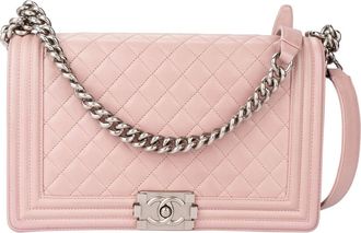 Chanel Crossbody Bags - Chanel Quilted Lambskin Boy Single Flap Crossbody - Gr. unisize - in Bunt - für Damen