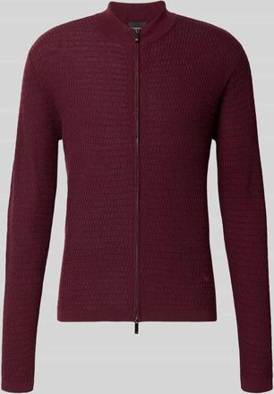 Emporio Armani Regular Fit Strickjacke aus reiner Schurwolle