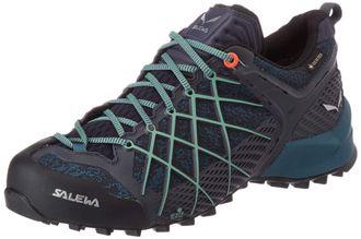 Salewa Wildfire Gore-Tex Damen Zustiegsschuhe, Blau/Rot, 36.5