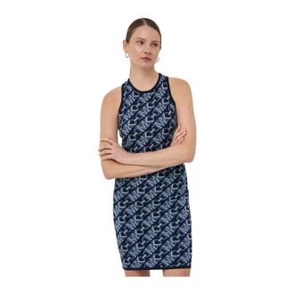 Michael Kors Empire Signature Logo Jacquard Tank Dress - - Dresses - Damen - Blau - L