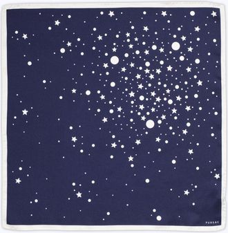 Fursac Pochette en twill de soie - Taille Unique - Homme