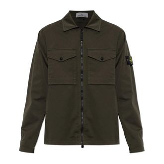 Stone Island Homme, Chemises, Brun, Taille: XL T-shirt &agrave; logo