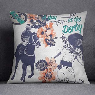 Bonamaison Le Jardin du Lin Kissenhüllen, Cotton, Mehrfarbig, 45x45