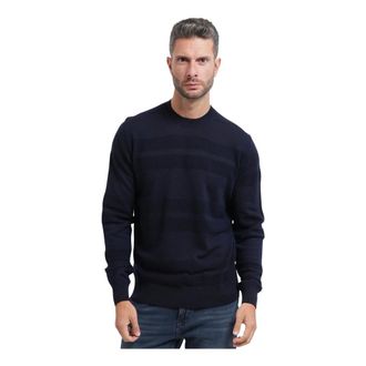 HUGO BOSS Pull col rond - Homme - Pulls - Bleu - Taille: S