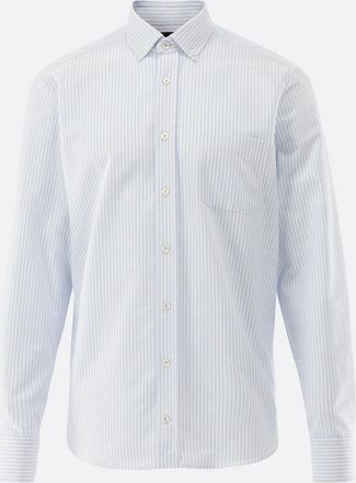 van Laack Gestreiftes Oxfordhemd mit Button-Down-Kragen