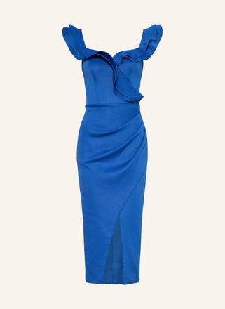Lipsy Kleid Bardot Mit Volants blau