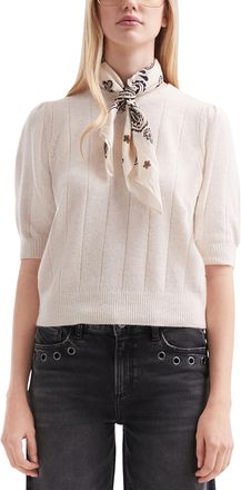 QS by s.Oliver Weicher Kurzarm-Strickpullover