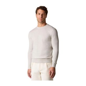 Brooks Brothers Baumwoll-Kaschmir-Rundhals - - Knitwear - Herren - Grau - 3XL