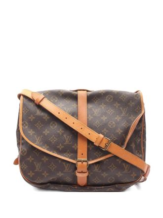 Louis Vuitton sac porté épaule Saumur 35 (1987) - Marron