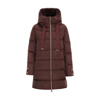 Herno Femme, Vestes, Rouge, Taille: 40 FR Doudoune A-Shape avec capuche