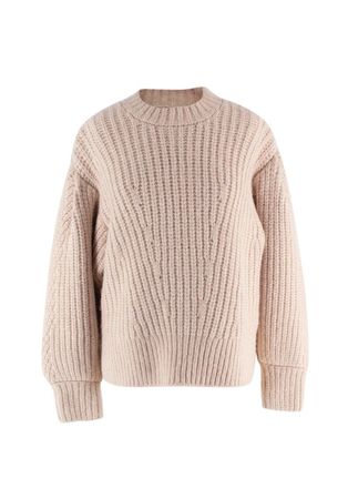 Ulla Johnson Beige Chunky Knit Jumper Size M