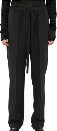 Meimeij Femme, Pantalons, Noir, Taille: 40 FR Wide Pantalons