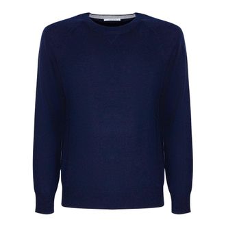 KANGRA Pullover mit Rundhalsausschnitt - - Knitwear - Herren - Blau - 2XL