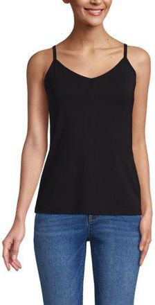 Lands End Kühlendes Trägertop, Damen, Größe:48-50 regular, Schwarz, Elasthan/Viskose/Viskose-Mischung, by Lands End