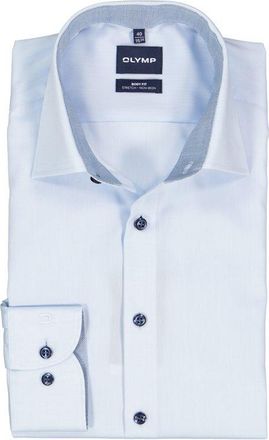 Olymp Herren Hemden blau Baumwolle