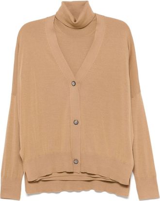 Blanca Vita Cardigan-Set aus Wolle - Braun