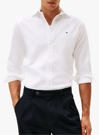 Tommy Hilfiger Chemise gauffr&eacute;e en coton m&eacute;lang&eacute;e