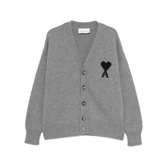 Ami Ami de Coeur Cardigan - - Knitwear - Herren - Grau - M