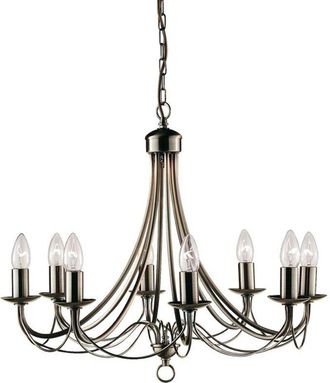 Searchlight Searchlight - Maypole - Lustre &agrave; 8 ampoules au fini laiton antique, E14