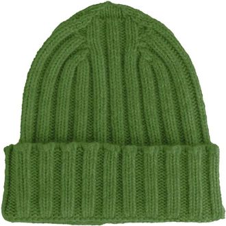 Made In Italia unisex, Accessoires, Vert, Taille: ONE Size Made in Italy Green Cashmere Hat