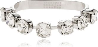 Maison Margiela Femme, Accessoires, Gris, Taille: M Bague avec Cristaux Scintillants