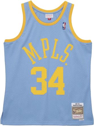 Mitchell & Ness t-shirt Shaquille ONeal Los Angeles Lakers Authentic Player (2001/02) - Bleu