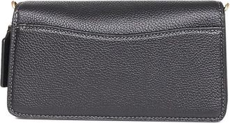 Coach Pebbled Leather Shoulder Bag - Black