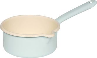 Riess emaillierte Kasserolle, 0,75 l, Türkisblau