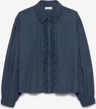 Alchemist Damen vegan Bluse Eva Navy