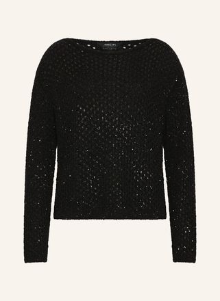 Marc Cain Pullover Mit Pailletten schwarz