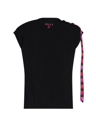 Emilio Pucci Viscose Stretch Jersey Tank Top - Black