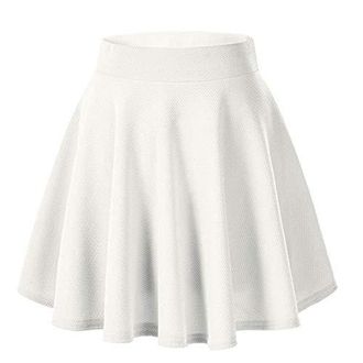 Generic Jupe courte pliss&eacute;e pour femme avec &eacute;lastique - Jupe pliss&eacute;e courte - Mini jupe de tennis &eacute;l&eacute;gante en coton - Jupe d&eacute;t&eacute; pour fille - Grandes tailles -