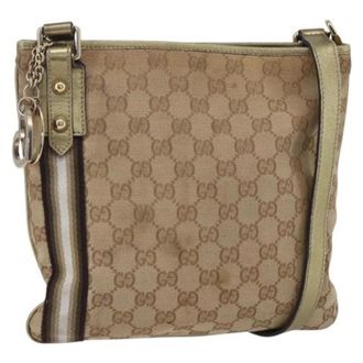 Gucci Pre-owned Canvas Cross Body Bag - - Pre-owned - Damen - Beige - ONE SIZE
