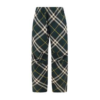 Burberry Hose mit Karomuster- Kordelzug und Rei&szlig;verschlusstaschen - - Trousers - Herren - Gr&uuml;n - S