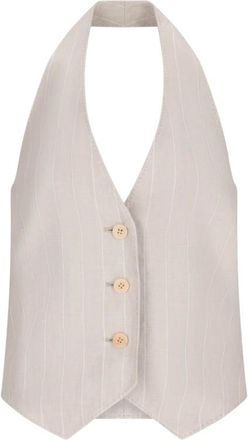 Max Mara Femme, Tops, Beige, Taille: 38 FR Sauro Gilet